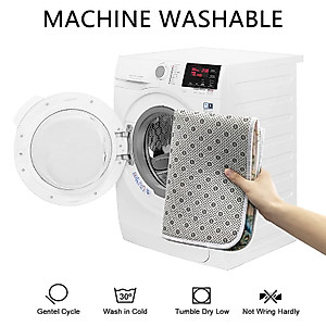 Christmas Botanical Indoor Door Mat, Absorbent Floor Mats Bathroom Rugs, Red Xmas Eucalyptus Leaves Poinsettia Pine Cones Kitchen Runner Rugs, Non Slip Doormat for Bedroom/Sink/Laundry 36x24In