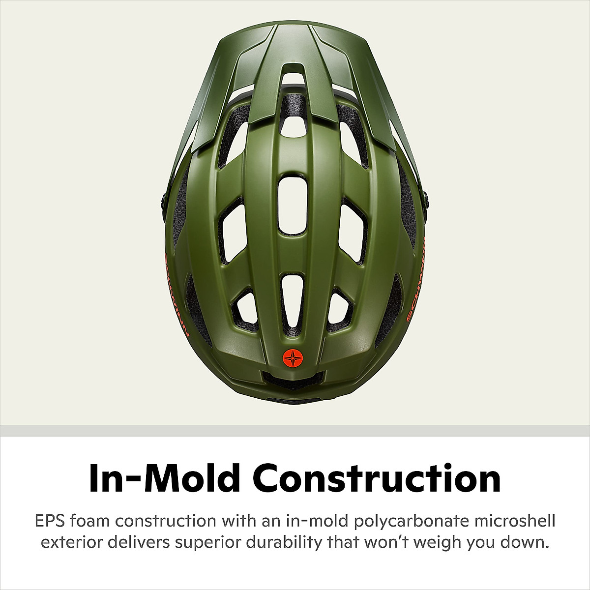 Schwinn Bunker ERT Bike Helmet for Adult Men Women, Can Fit Head Circumference 59-63cm, with 17 Air Vents, Pivoting Visor, & Adjustable Locking Strap, Large, Green