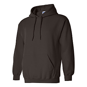 Gildan Men's Fleece Hooded -Sweatshirt, Style G18500 L DARK CHOCOLATE