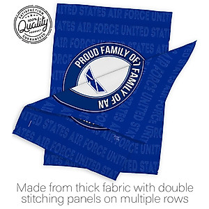 Proud Family Airman Garden Flag - Armed Forces Air Force USAF United State American Military Veteran Retire Official - House Decoration Banner Small Yard Gift Double-Sided Made In USA 13 X 18.5