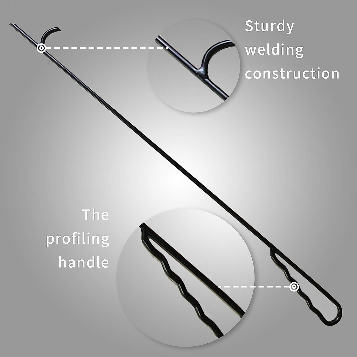 BBQMFG 30 Inch Long Fire Poker for Fire Pit and Fireplace, Outdoor fire ...