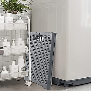 Sosody 40L Plastic Laundry Baskets, Collapsible Laundry Hampers, 2 Pack