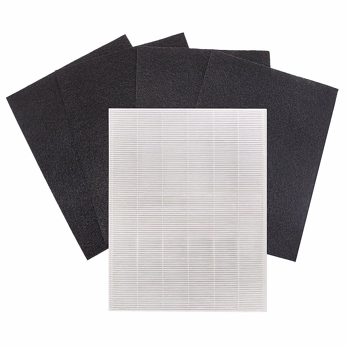 LifeSupplyUSA 2 Pack True HEPA Plus 8 Carbon Replacement Filters Compatible with Winix 115115, Compatible with Plasma Wave WAC5300, WAC5500, WAC6300, 5000, 5000b, 5300, 5500, 6300 & 9000