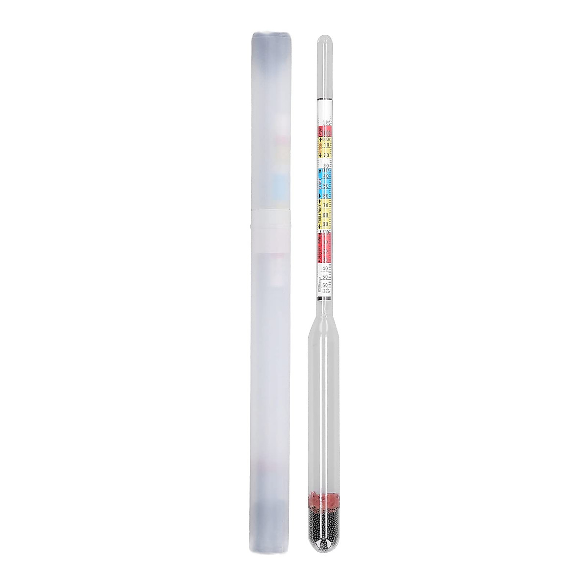 CATOO Homebrew Hydrometer, 20 Range, 0.05 Accuracy, Easy to Observe, 3 Scales, Homebrew Indicator, Sensitive Response