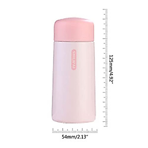 Stainless Steel Thermos 150ml/5oz Mini Insulated Water Bottle Teens Students Adults Winter Warm Keeping Vacuum Flasks vacuum flasks & thermoses metal green pink red sky blue white