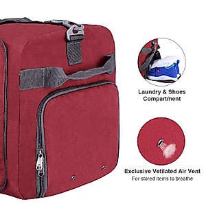 Canway 85L Travel Duffel Bag, Foldable Weekender Bag with Shoes Compartment for Men Women Water-proof & Tear Resistant