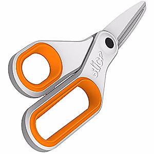 Slice 10545 Ceramic (Large), Rounded Tip Finger-Friendly Edge, Safer Choice, Never Rusts, Lasts 11x Longer Than Metal, Safety Scissors (1 Pack)