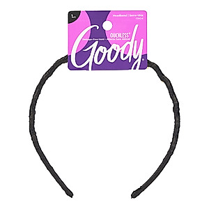 Goody Ouchless Headband For All Hair Types - Colour Collection, Black - Comfort Fit for All-Day Wear - Beautiful Design for Instant Style - Pain-Free Hair Accessories for Women, Men, Boys & Girls