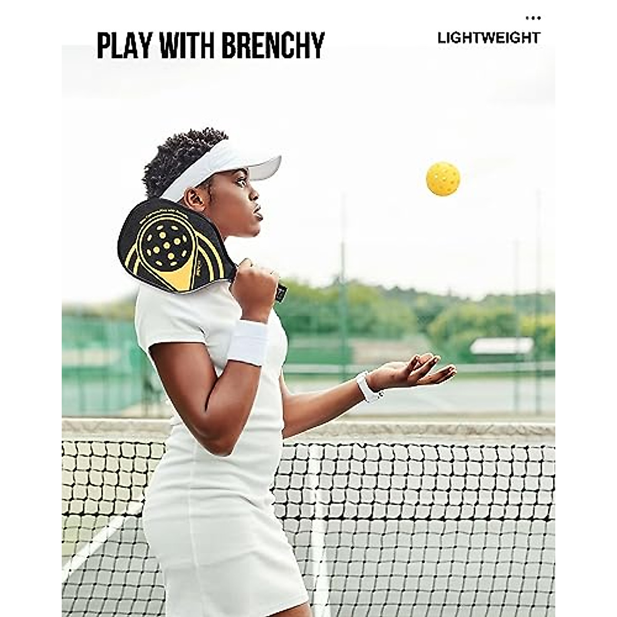 Wilson Pickleball Set - 4 Paddles, 17ft Net, 4 Balls, 1 Marker & Tape Measure