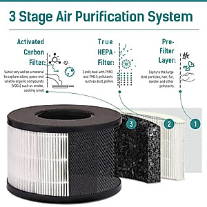 BS-14 Air Purifier & BS-03 Air Purifier, Effectively Clean 99.97% of Dust, Smoke, Pets Dander, Pollen, Odors