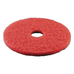 Boardwalk BWK4017RED 17 in. dia. Buffing Floor Pads - Red (5-Piece/Carton)