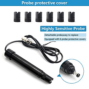 Dissolved Oxygen Meter,Portable Oxygen Meter Range:0-40mg/L,Dissolved Oxygen Test Kit with Electrode Filling Fluid,Aquarium Water Test Kit