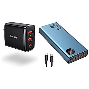 Baseus (Travel Essential) 65W Laptop Power Bank and 30W 3-Port Charger