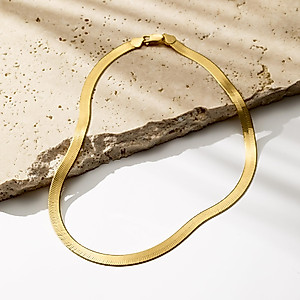 Ross-Simons Italian 6mm Herringbone Chain Necklace