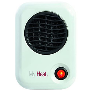 Lasko MyHeat Personal Mini Space Heater for Home with Single Speed, 6 Inches, White, 200W, 101