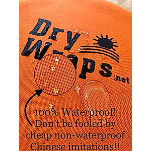 Waterproof Trimmer Cover - DRYWRAPS (Three Pack) - Edger, Pole Saw, for STIHL Echo Husqvarna … (Orange) (Orange)