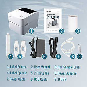 Thermal Label Printer- Hudoo High Speed 152mm/s Shipping Label Printer for Small Business Owner, Compatible with Amazon, Ebay Shopify and Worked with USPS USP FedEx 4X6 Label Printer