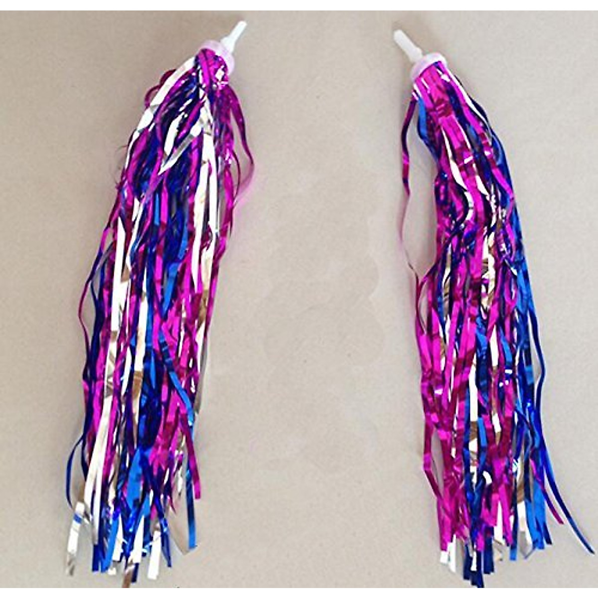 VASANA 4PCS 2 Pairs Bike Handlebar Streamers for Boys and Girls Kids Baby Bicycle Accessories Bicycle Tassel Ribbon for Bikes Handlebars