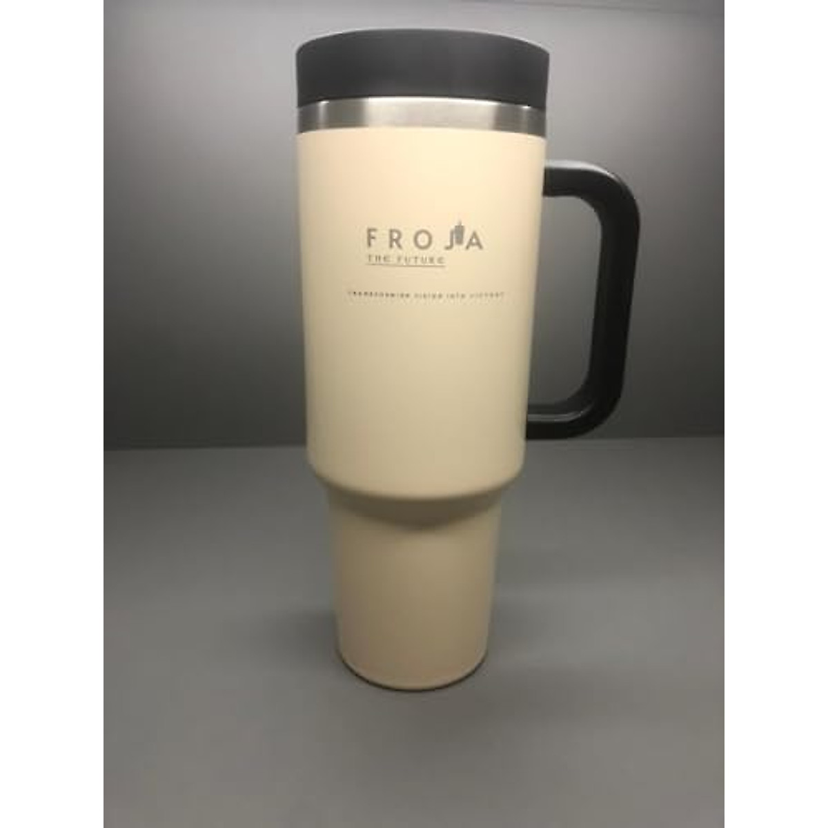 FROJA 40-oz Vacuum-insulated Stainless Steel Tumbler with Lid, Straw, 12 Hours Hot/24 Hours Cold, BPA-Free, Leak-Proof, Large Capacity