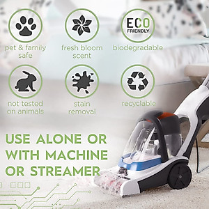 iO CLEAN Concentrate Carpet Cleaner Shampoo (33.8 FL OZ) – Deep Cleaner & Deodorizer – Alone or Machine Use – Stain Remover and Odour Eliminator – For Carpets Rugs and Upholstery