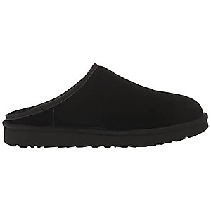 UGG Men's Classic Slip-On Slipper, Black, 8