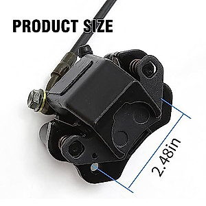 Left Hydraulic Brake Master Caliper Rear Hand Hydraulic Disc Brake Assembly Replacement for 50cc 90cc 110ccc 125cc Chinese Taotao Roketa Sunl Go-Kart Dune Buggy Quad ATV Dirt Mini Bike