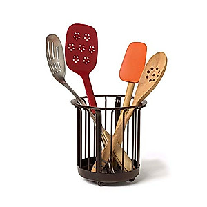 Spectrum Diversified Ashley Utensil Holder, 1 EA, Bronze