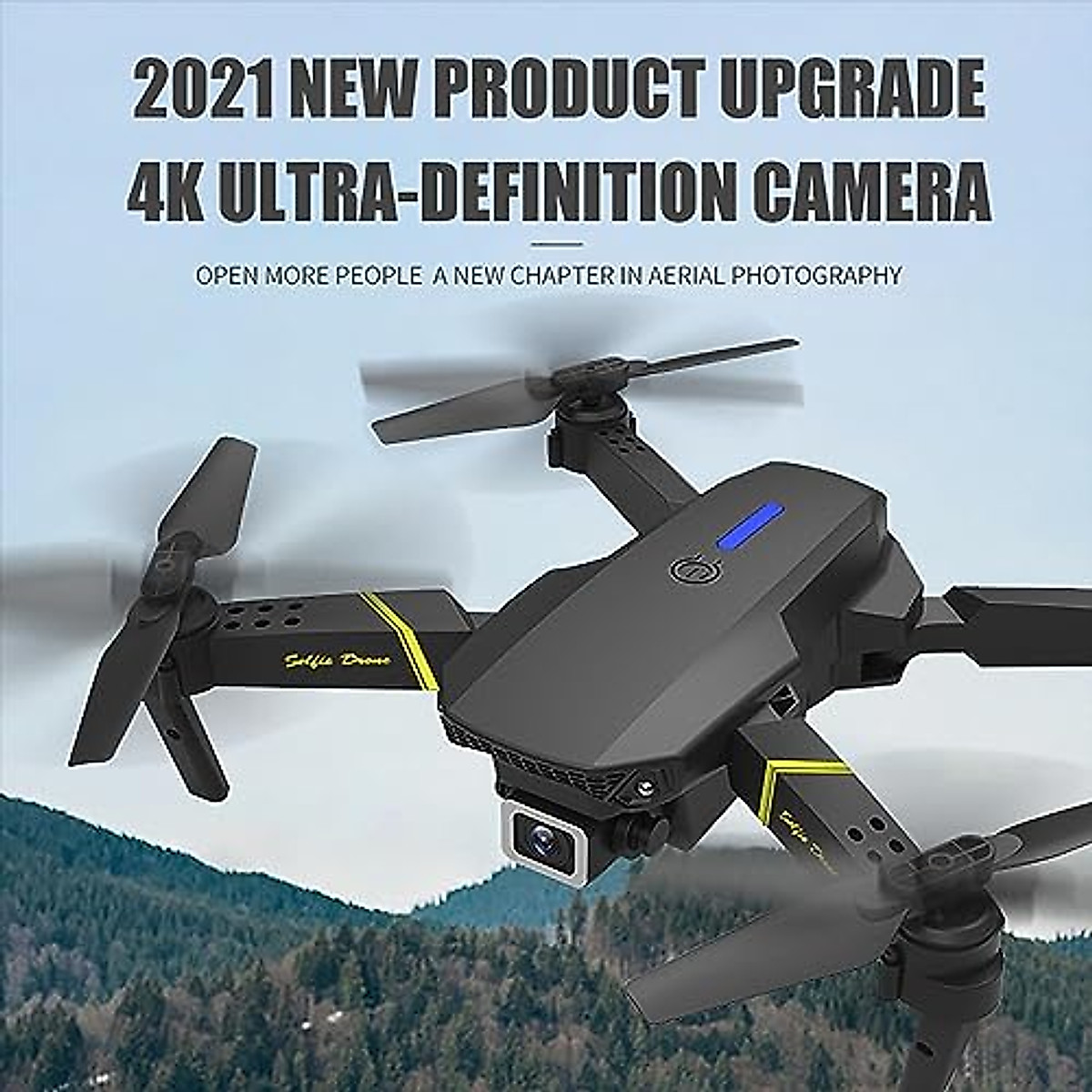 Drones With Camera For Adults 4K, HD Wide Angle Camera WiFi FPV RC Quadrocopter Toy, Stable Trajectory Flight, Intelligent Obstacle Avoidance Portable For Adults Kids Gift