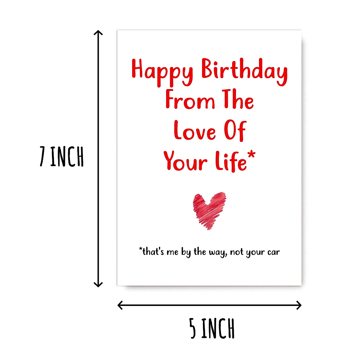 Happy Birthday From The Love Of Your Life Card - Funny Birthday Card - Car Enthusiast Card - Thank You - Mother's Day - Father's Day - Birthday