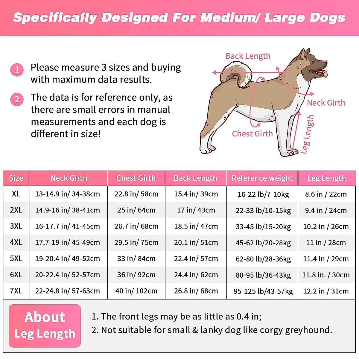 FHTONGE Dog Surgery Recovery Suit, 2 Pcs Dog Onesie Surgical Suit for After Neuter Spay Abdominal Wounds Protector, Snugly Long Anti-Licking Sleeve Dog Pajamas for Shedding Skin Disease Medical 5XL
