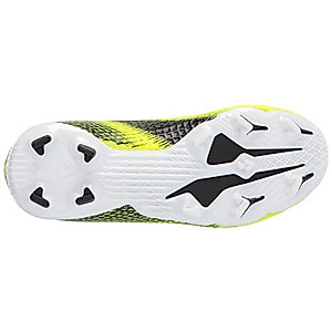 adidas Boy's X GHOSTED.3 Soccer Shoe, Solar Yellow/Black/Team Royal Blue(Firm Ground), 5.5 Big Kid