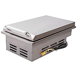 WHISTLER Outdoor Kitchen Side Burner Single Side Burner Propane Burner with NG Convert Kit, Drop in, 12000 BTUs