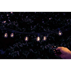 Brightech Smart Dimmer Plug Outdoor Smart Plug, Light Dimmer with Remote Control, Max Power 150W, Commercial Grade Dimmer for Dimmable Outdoor Lights