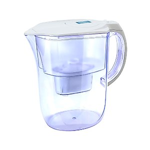 Ehm Ultra Premium Alkaline Water Filter Pitcher - 3.8L, Activated Carbon Filter- BPA Free, Healthy, Clean, & Toxin-Free Mineralized Alkaline Water in Minutes- Up to 9.5 pH-2023 (White)