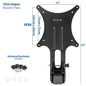 VIVO VESA Adapter Plate Bracket Designed for Asus Monitors MX259H, MX259HS, MX279H, MX25AQ, and MX27AQ, VESA 75x75mm and 100x100mm Conversion Kit (MOUNT-ASMX01)