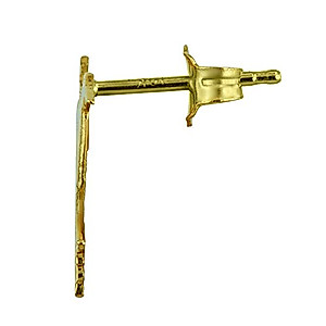 Wellingsale Ladies 14k Yellow Gold Polished Bird Stud Earrings (11 X 12mm)