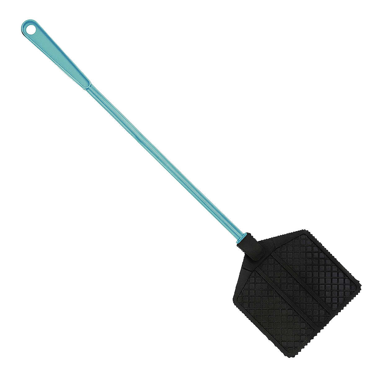 OFXDD Rubber Fly Swatter, Long Fly Swatter Pack, Fly Swatter Heavy Duty, Light Blue Color (3 Pack)