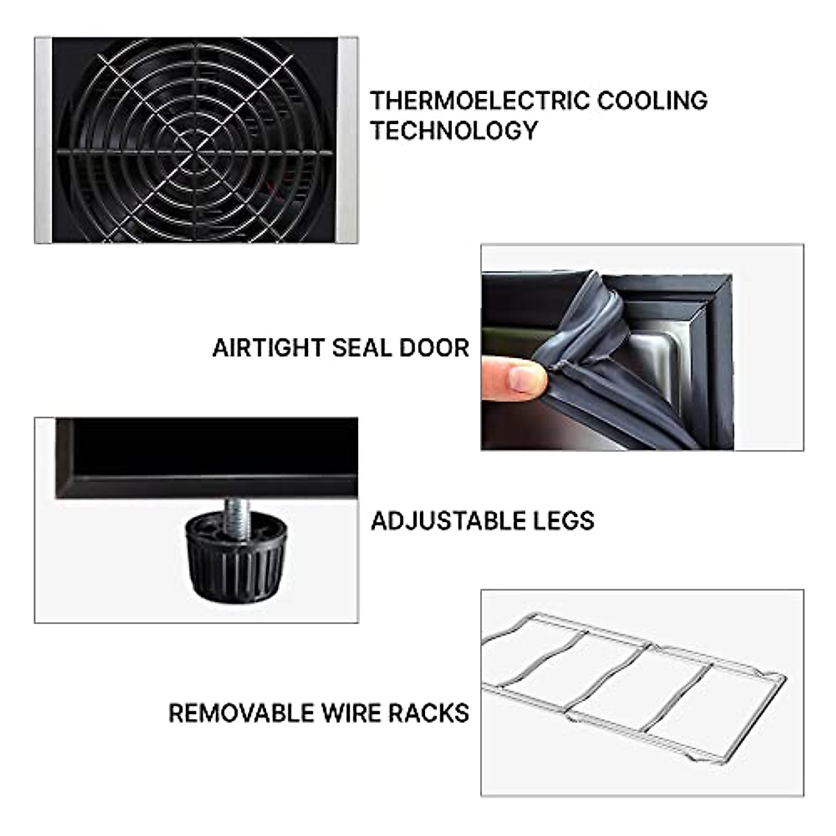 Koolatron Urban Series 12 Bottle Wine Cooler, Thermoelectric Wine Fridge, 1 cu. ft. Freestanding Wine Refrigerator for Home Bar, Small Kitchen, Apartment, Condo, Cottage, RV