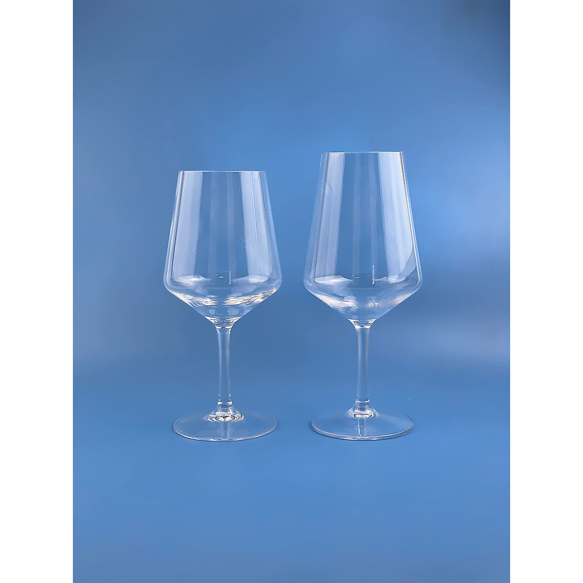 20-ounce Unbreakable Wine Glasses-Plastic Stem Wine Glasses, set of 6-All Purpose,Red or White Wine Glass,Dishwasher Safe,BPA Free