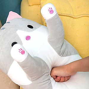 GAIORD Cat Plush Hugging Pillow,Large Long Cat Stuffed Animal Toy,Kitten Stuffed Animal Plush Cat Pillow Hug Pillow Body Pillow