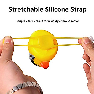 2 Pack - Lovely Yellow Duck Bike Bell, Kids Bike Horn, Rubber Yellow Duck Bicycle Accessories with LED Light and Propeller - for Kids Toddler Children Adults Sport Outdoor