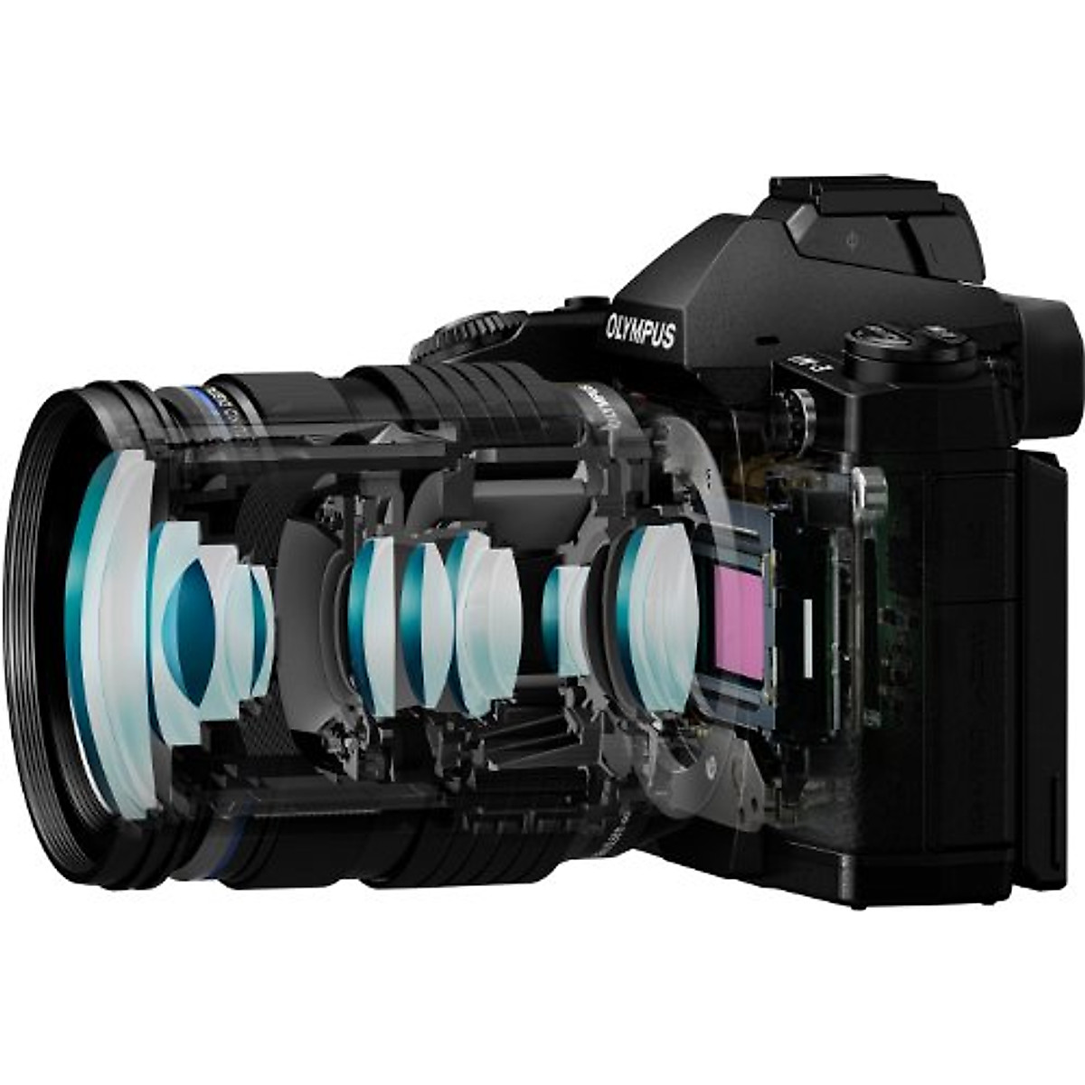 Olympus OM-D E-M1 Mirrorless Micro Four Thirds Digital Camera with ED 12-50mm f3.5-6.3 EZ Lens Kit - International Version (No Warranty)