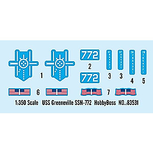 Hobby Boss USS Greeneville SSN-772 Boat Model Building Kit