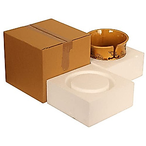 ABHANDICRAFTS Knitting Yarn Ball Storage Bowl Yellow Color Ceramic Yarn Bowl for Knitting and Crocheting with Hand Carved Floral Design