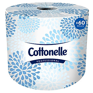 Cottonelle® Professional Standard Roll Bathroom Tissue (17713), 2-Ply, White, 60 Rolls / Case, 451 Sheets / Roll, 27,060 Sheets / Case