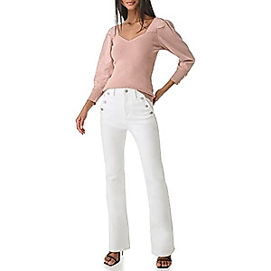 Karl Lagerfeld Paris Women's Everyday Casual Sparkle Sweater, Dune Pink Multi