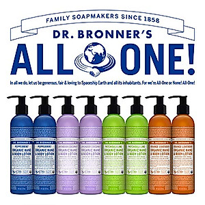 Dr. Bronner's - Organic Lotion (Patchouli Lime, 8 Ounce) - Body Lotion and Moisturizer, Certified Organic, Soothing for Hands, Face and Body, Highly Emollient, Nourishes and Hydrates, Vegan, Non-GMO