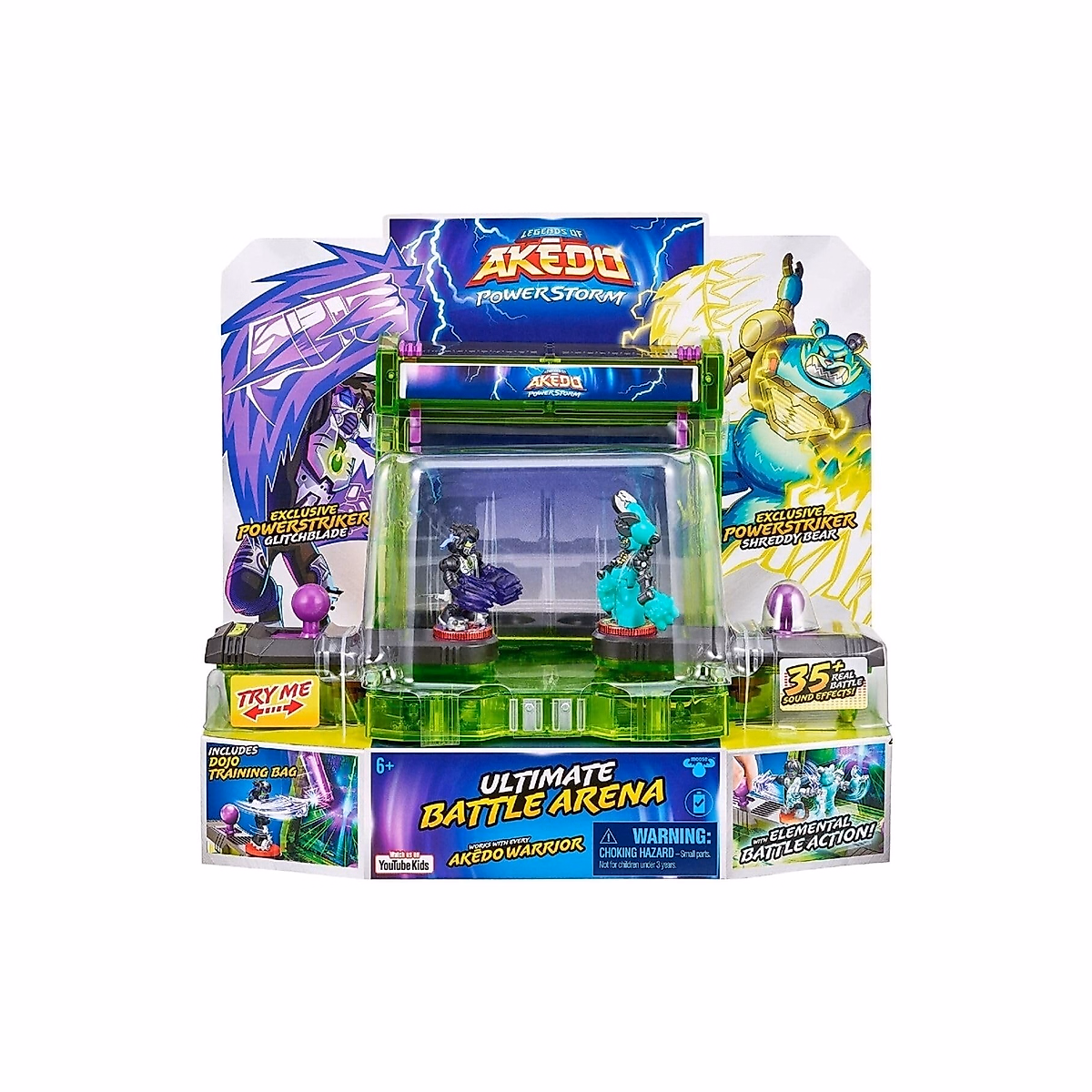 Legends of Akedo Powerstorm | Ultimate Battle Arena with 35+ Battle Sound Effects and 2 Exclusive Battling Mini Figures