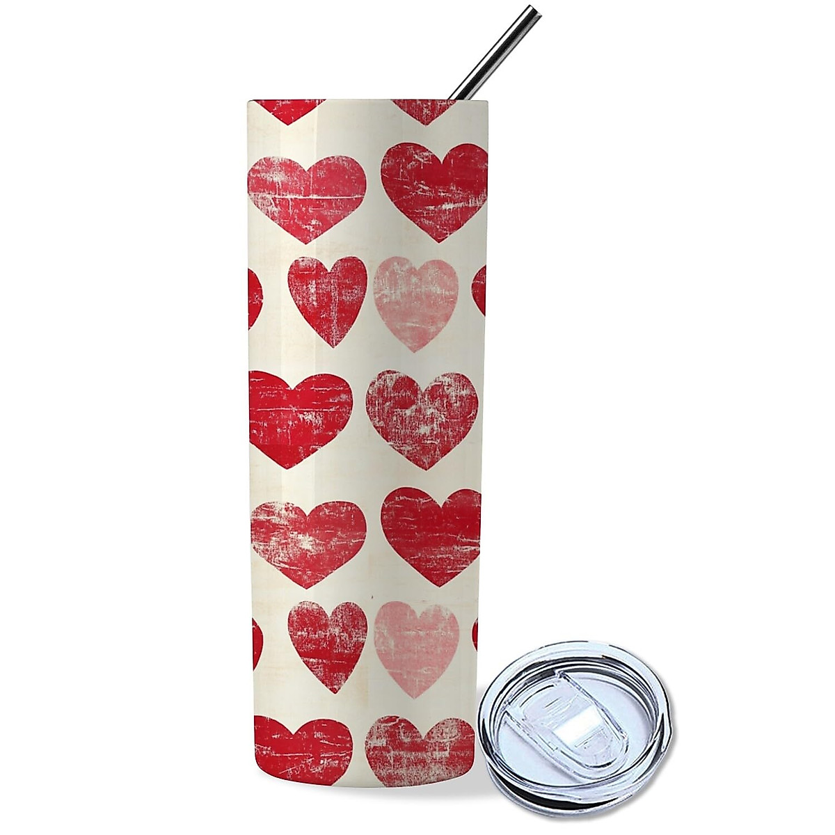 Medpol love kisses valentines insulated tumblers coffee cup Gift，love kisses valentines Drinking Glasses-Tea Cup-Coffee Mug tumbler with lid and straw 20 oz insulated tumbler cups