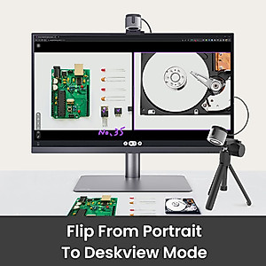 BenQ ideaCam S1 Plus: Live demo Webcam with 15x Zoom Lens, Marco Handheld Document Camera for Flexible Demonstration, Remote Work, and Product Inspection.